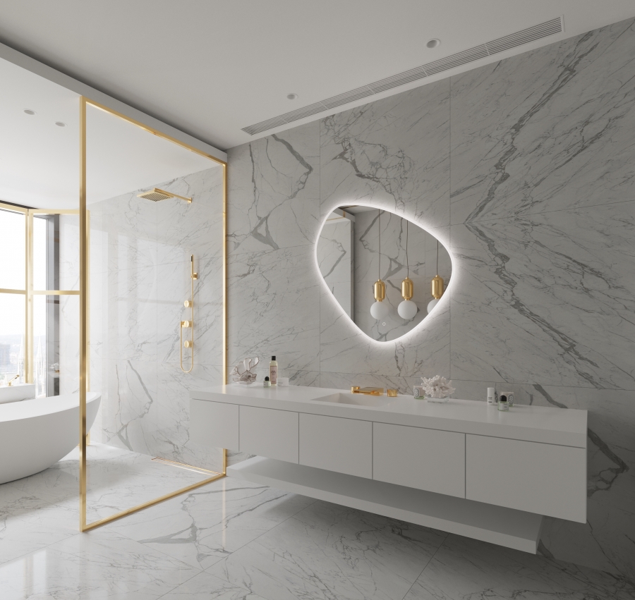 Lighted Mirror Cloud 39 X 38 CCT